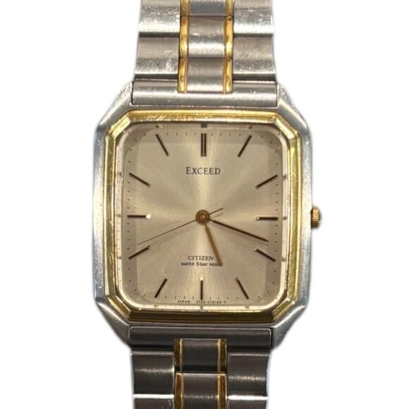 Citizen | Accessories | Citizen Exceed Mens Quartz Watch Twotone Square ...